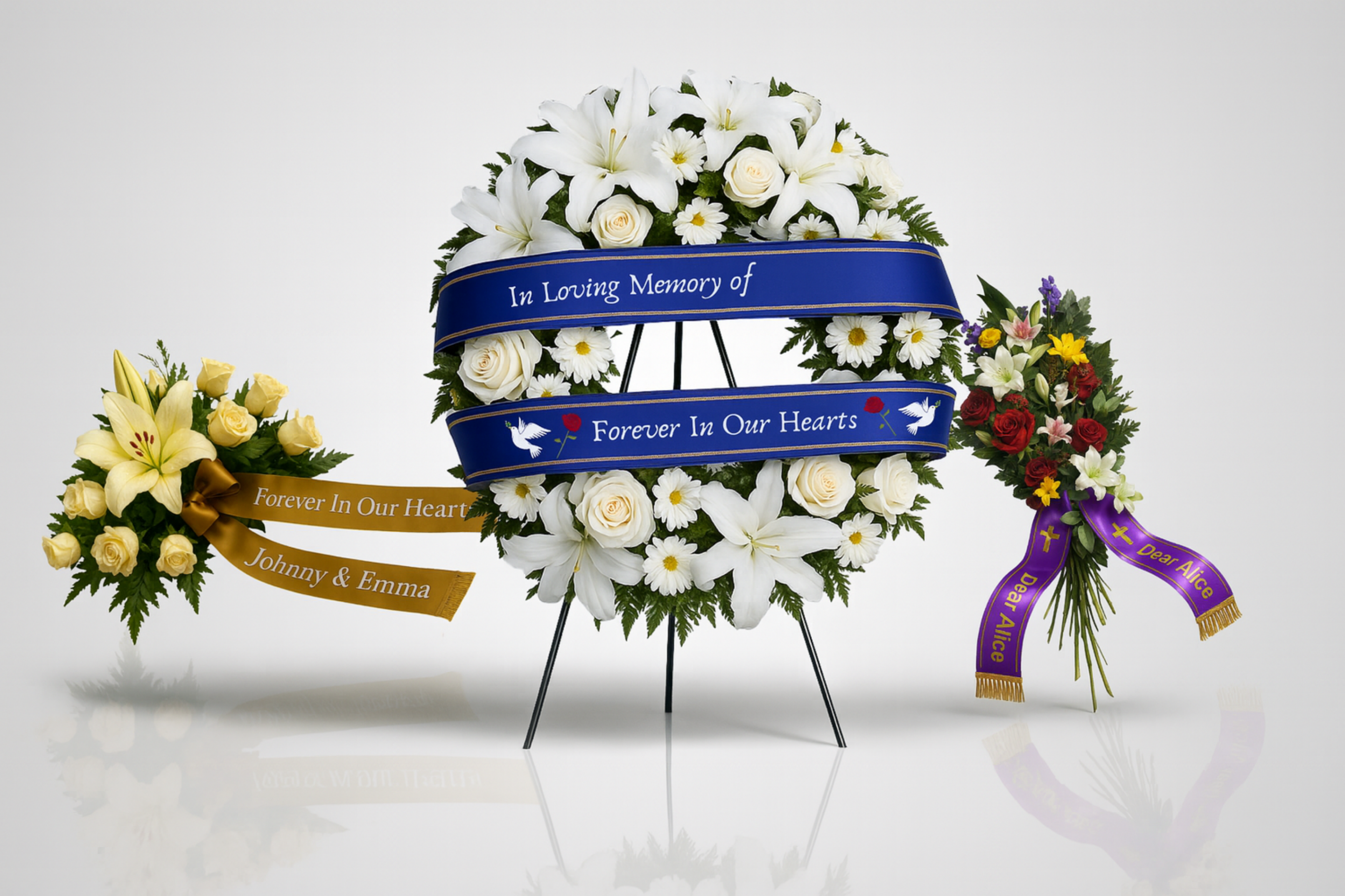 Bukettband med och utan tryck | Beställ online här